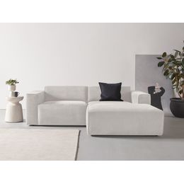 Ecksofa Home Affaire, B:234cm H:71cm T:161cm, beige, 94% Polyester; 6% Nylon, Wohnzimmer, Sofas, "Noord mit Kedernaht, Breite 234 cm, L-Form", Cord,