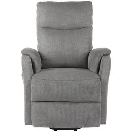 TV-Sessel Duo Collection, B:75cm H:90cm T:85cm, grau, Webstoff: Polyester 96%, Nylon 4%, Sessel, "Rubi mit eletrischer Aufstehhilfe und