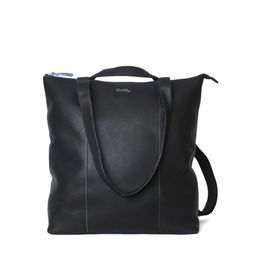 vargu Damen Cityrucksack "Hana 1", schwarz, Leder, Rucks&auml;cke, Shopper-Rucksack aus LWG zertifiziertem Leder