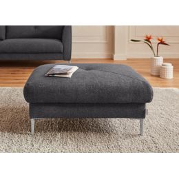 Hocker Trendmanufaktur, B:86cm H:46cm T:72cm, schwarz, Wohnzimmer, Hocker, "Chilltime, elegant und bequem durch Komfortsitzh&ouml;he 46cm, hoher Fu&szlig;", mit