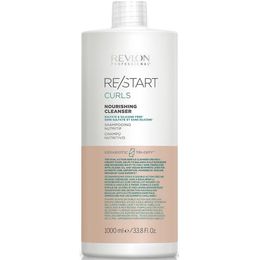 Kinder Haarshampoo "Re/Start CURLS Nourishing Cleanser 1000 ml", 1.000ml, beige, Revlon PROFESSIONAL, Haarpflegemittel, Sanfte, pflegende Reinigung