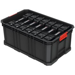 Prosperplast Werkzeugbox "MODULAR SOLUTION", B:52cm H:21cm T:32,9cm, schwarz, Aufbewahrungsboxen, 52 x 32,9 x 21 cm