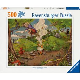 Ravensburger Kinder Puzzle "Bei der Waldhexe", bunt, B:49cm H:36cm, Puzzles, Made in Germany