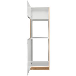 Backofen/K&uuml;hlumbauschrank KOCHSTATION, B:60cm H:200cm T:60cm, wei&szlig;, Holzwerkstoff, MDF, Schr&auml;nke, "KS-Brindisi", 60 cm breit, 200 cm hoch