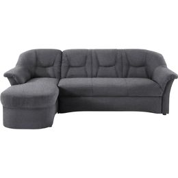 Ecksofa DOMO collection, B:232cm H:83cm T:146cm, grau, Luxus-Microfaser (92% Polyester, 8% Nylon);Microfaser PRIMABELLE (100% Polyester);Microfaser