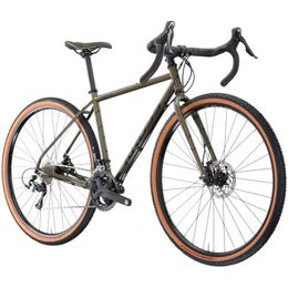 KROSS Gravelbike "KROSS Gravelbike Esker 4.0 28" gr&uuml;n", 51cm, 28 Zoll (71,12cm) hinten: 28 Zoll (71,12cm), gr&uuml;n, Fahrr&auml;der