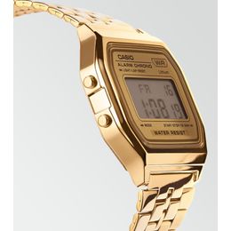 CASIO VINTAGE Damen Chronograph, gold, Armbanduhren, Quarzuhr, Armbanduhr, Damenuhr, Herrenuhr, Digitaluhr,Edelstahlarmband