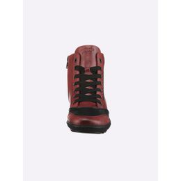 Remonte Damen Stiefelette, Gr. 42, rot, Glattleder, Synthetik, Schuhe