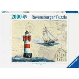 Ravensburger Kinder Puzzle "Romantischer Leuchtturm", bunt, B:98cm H:75cm, Puzzles, Made in Germany