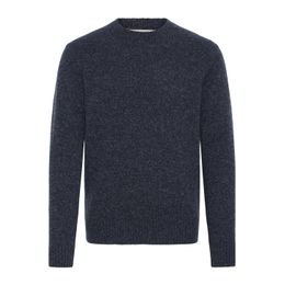 Casual Friday Herren Strickfleece-Pullover "Strickpullover CFANTE"schwarz navy melange, Gr. S, Obermaterial: 70% Wolle mw. 25% Nylon NY. 5% sonstige