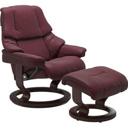 stressless "Reno" Set, Relaxsessel mit Hocker, mit Hocker, mit Classic Base, Gr&ouml;&szlig;e S, M & L, Gestell Braun