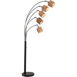 Fischer und Honsel Stehlampe "Hyazinthe", 5, H: 190cm, 2 Stk., beige, FISCHER & HONSEL, Wohnzimmer, Leuchten, hochwertige Verarbeitung