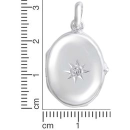 Firetti Damen Kettenanh&auml;nger "Schmuck Geschenk Silber 925 Halsschmuck Anh&auml;nger Medaillon", Silber 925 (Sterlingsilber), 3,7 g, silber, Silber 925