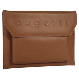 Bugatti Damen Dokumententasche "DAPHNE", braun, Leder, leicht gl&auml;nzend, unifarben, Taschen, echt Leder