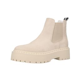 Steve Madden Damen Stiefelette "Steve Madden Stiefelette Veloursleder/Textil", Gr. 41, beige, Textil, Veloursleder, Schuhe