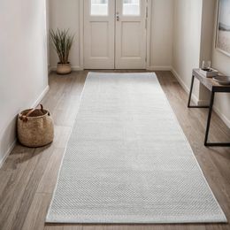 Wollteppich OTTO HOME, B:80cm H:10mm L:200cm, beige, Baumwolle, Wolle, Wohnzimmer, Teppiche, "Wolltraum Pur", Wendeteppich, handgewebt, Uni Farben,