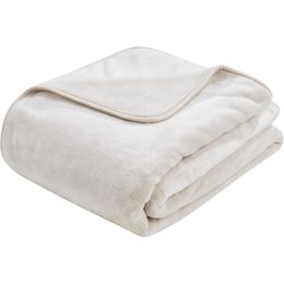 Wohndecke done., B:150cm L:200cm, beige, Polyester, Wohndecken, "POLAR", Weiche, w&auml;rmende Kuscheldecke