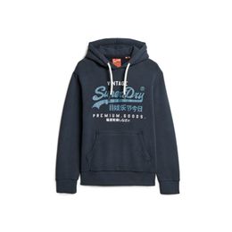 Superdry Herren Sweatshirt "Sweatshirt Duo Vintage Logo Hoodie", blau, Gr. M, Obermaterial: 80% Baumwolle CO. 20% Polyester PES., Sweatshirts