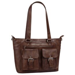 SPIKES & SPARROW Damen Shopper, SPIKES & SPARROW, braun, Leder, vintage, Taschen, echt Leder