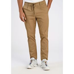 LINDBERGH Herren Stoffhose "LINDBERGH Freizeithose", beige, Gr. L, Obermaterial: 98% Baumwolle, 2% Elasthan, Hosen