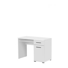 Schreibtisch Inosign, B:108cm H:76,6cm T:50,2cm, weiß, Jugendzimmer, Tische, "Tales", platzsparend mit Stauraum, ideal für das Home Office