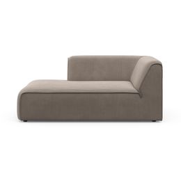 Ottomane OTTO HOME, B:100cm H:70cm T:162cm, grau, 100% Polyester, Sofas, "Merid Chaiselongue, Maße B/T/H: 100/162/70 cm", als Modul oder separat