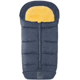 Fußsack Heitmann Felle, B:47cm L:105cm, blau, Polyester, Fußsäcke, "Eisbärchen - Komfort 2 in 1 Lammfell Winterfußsack - Premium Qualität", mit