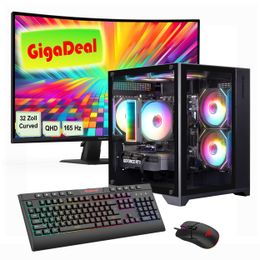 GAMEMAX PC-Komplettsystem "GigaDeal Infinity Mini 2575 Ryzen 5 7500F RTX 5070 32GB DDR5 1TB SSD", Microsoft Windows 11 Home (64 Bit), 32 GB RAM 1.000