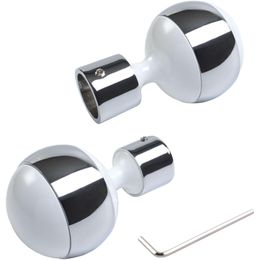 Gardinenstangen-Endst&uuml;ck Liedeco, &Oslash;:2cm, wei&szlig;, Gardinenstangenendst&uuml;cke, "Power", f&uuml;r Gardinenstangen &Oslash; 20 mm