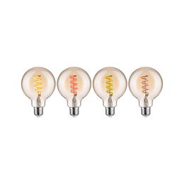 Paulmann LED-Leuchtmittel "Smart Filament 3er-Pack G95 470lm 2200K-6500K gold 230V", L:14cm &Oslash;:9,5cm, gold, Leuchtmittel