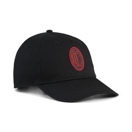 Puma Flex Cap "AC Milan Essentials Cap Erwachsene", schwarz, unifarben, Obermaterial: 100% Baumwolle; Futter Vorderteil: 100% Baumwolle; Unter