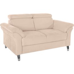 Sit & More 2-Sitzer SIT & MORE, B:156cm H:84cm T:93cm, beige, Sofas, "Arngast", inklusive Federkern und Kopfteilverstellung