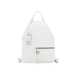 Tamaris Damen Rucksack "Rucksack TAS Nele", weiß, Obermaterial: 60% Polyurethan PU. 40% Polyester PES., Rucksäcke