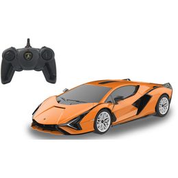Jamara Kinder RC-Auto "Lamborghini Sián 1:24, orange - 2,4 GHz", orange, B:10cm H:5cm T:21cm, Fernlenkfahrzeuge