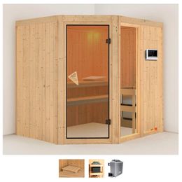 Karibu Sauna "Frigga 2", Saunaofen, externe Steuerung, 9 kW, beige, Saunen, Ofen 9 KW externe Strg easy