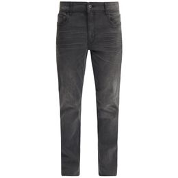 !Solid SOLID Herren Bequeme Jeans "Jeans SDFynn", grau, Gr. 33, unifarben, Obermaterial: 98% Baumwolle CO. 2% Elasthan EL., Jeans