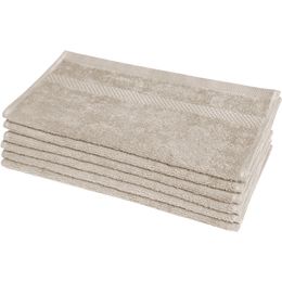 Seiftuch Dyckhoff, B:30cm L:30cm, beige, Baumwolle, Waschlappen, "Planet"