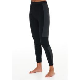 SOS Damen Thermohose "Kalmar", schwarz, Gr. L, mehrfarbig, 64% Polyamid, 28% Polyester, 8% Elasthan, Hosen, in nahtlosem Design