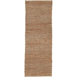 Teppich CarpetFine, B:70cm H:9mm L:200cm, beige, Jute, Wohnzimmer, Teppiche, "Nala, Juteteppich aus Naturfaser", aus 100% Jute, viele Gr&ouml;&szlig;en und