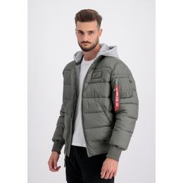 Herren Bomberjacke "MA-1 ZH Puffer FD", grün, Gr. XXXL, Alpha Industries, Obermaterial: 100% Nylon, Futter: 100% Nylon, Kapuze: 75% Baumwolle, 25%