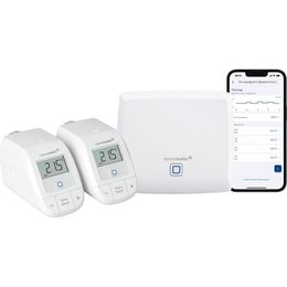 homematic IP Heizkörperthermostat "Bundle Access Point + 2x Thermostat basic", B:31cm H:12cm T:37cm, weiß, Heizkörperthermostate