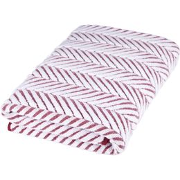 Duschtuch Ross, B:75cm L:140cm, rot, Frottier, Obermaterial: 100% Baumwolle, Handt&uuml;cher, "Sensual 9002", im Zopfmusterstil