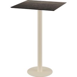 Klapptisch Essentials, B:70cm H:109,2cm T:70cm, beige, Pulverbeschichteter Stahl, Garten, Tische, "Urban", in verschiedenen Ausführungen