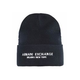 Armani Exchange Herren Beanie "M&uuml;tze Cappello Beanie", blau, M&uuml;tzen