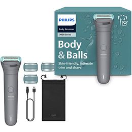 Philips Damen Elektrokörperrasierer "Serie 3000 BG3485/15"grau, B:12cm H:19cm T:6cm, Elektrorasierer, mit Triple Protect-Rasiersystem, wasserfest,