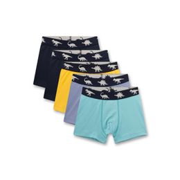 Sanetta Kinder Boxershorts "Boxershort 5er Pack", Gr. 140, gelb, Obermaterial: 95% Baumwolle CO. 5% Elasthan EL., Unterhosen