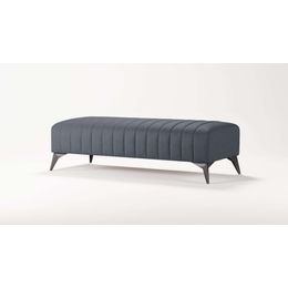 Polsterhocker Home Affaire, B:140cm H:43cm T:60cm, grau, 100% Polyester, Hocker, "MATTHEW Sitzhocker XXL, Maße B/T/H: 140/60/43 cm", Steppung,