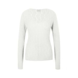 Madeleine Mode MADELEINE Damen Longpullover "Pullover Ajour-Pullover aus Alpaka- Mischung"hellschilf, Gr. 40, Obermaterial: 62% Alpaka WP. 23% Polyamid PA. 15%
