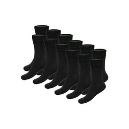 Bamboo basics Herren Kurzsocken "Socken 12er Pack", Gr. 35, schwarz, Obermaterial: 70% Viskose CV. 25% Polyamid PA. 5% Elasthan EL., Socken