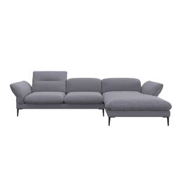 FLEXLUX "Salino, Funktionssofa mit Recamiere, Relaxsofa, Ecksofa" Sofa mit Arm- und Kopfteil-Verstellungen, Kaltschaum & Stahl-Wellen